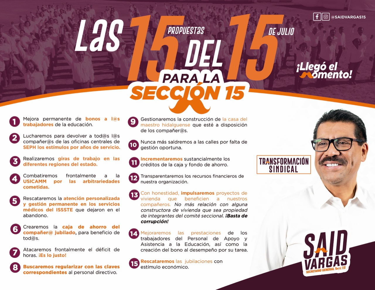 Ante miles de maestros firma Said Vargas 15 compromisos con el ...